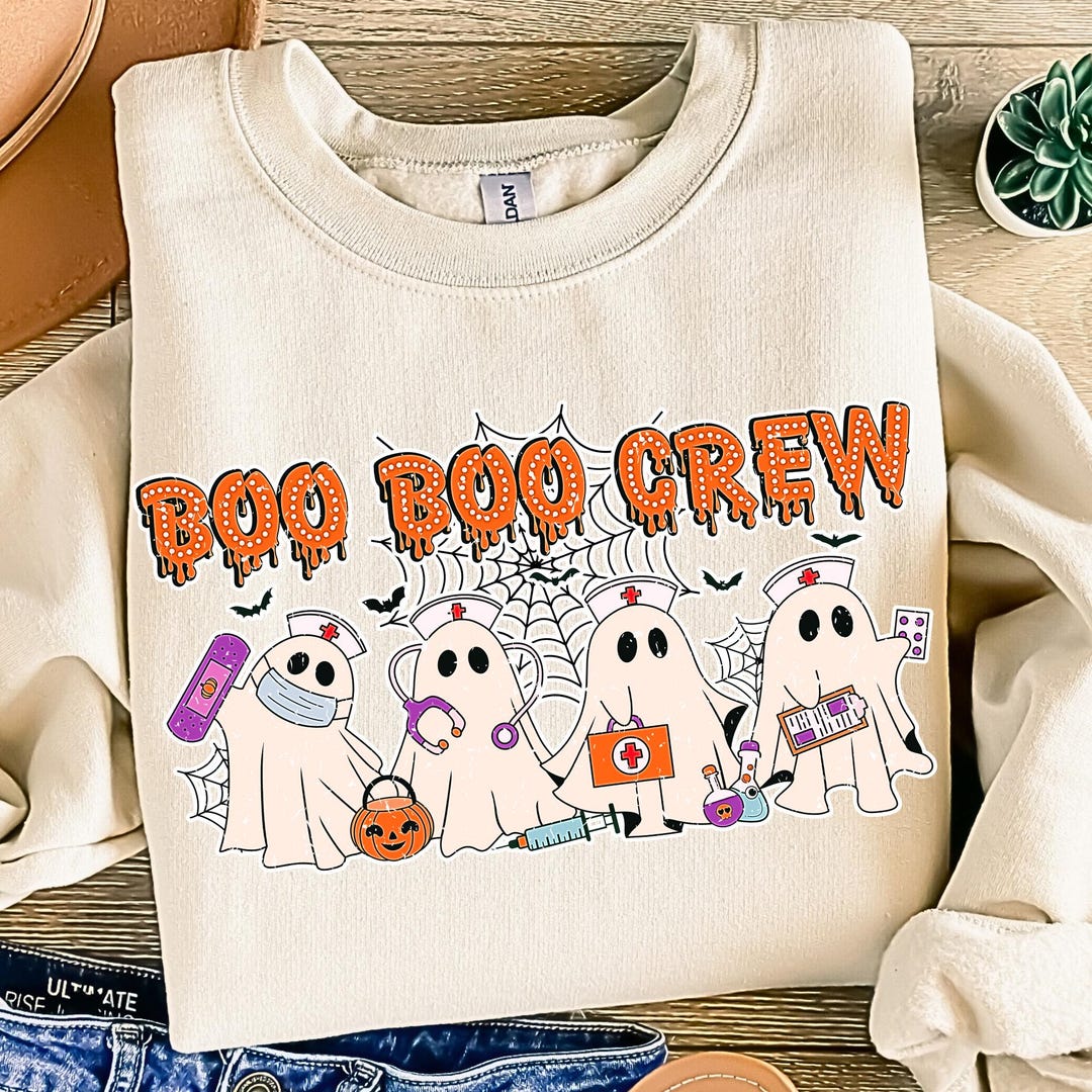 Boo Boo Crew Nurse Png Svg, Spooky Nurse, Halloween Nurse Gift, Spooky ...