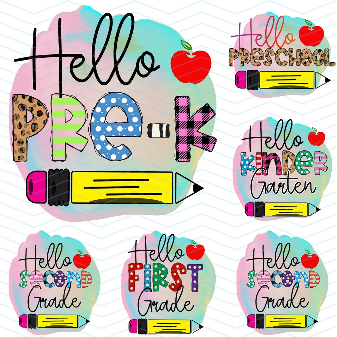 Back to School Kids Printable: Clip Art Bundle SVG PNG (digital ...