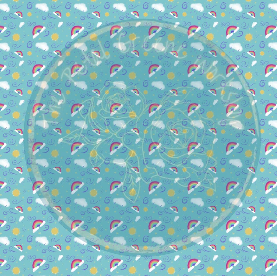 Digital Download Repeating Pattern - Rainbows and Rain - Etsy