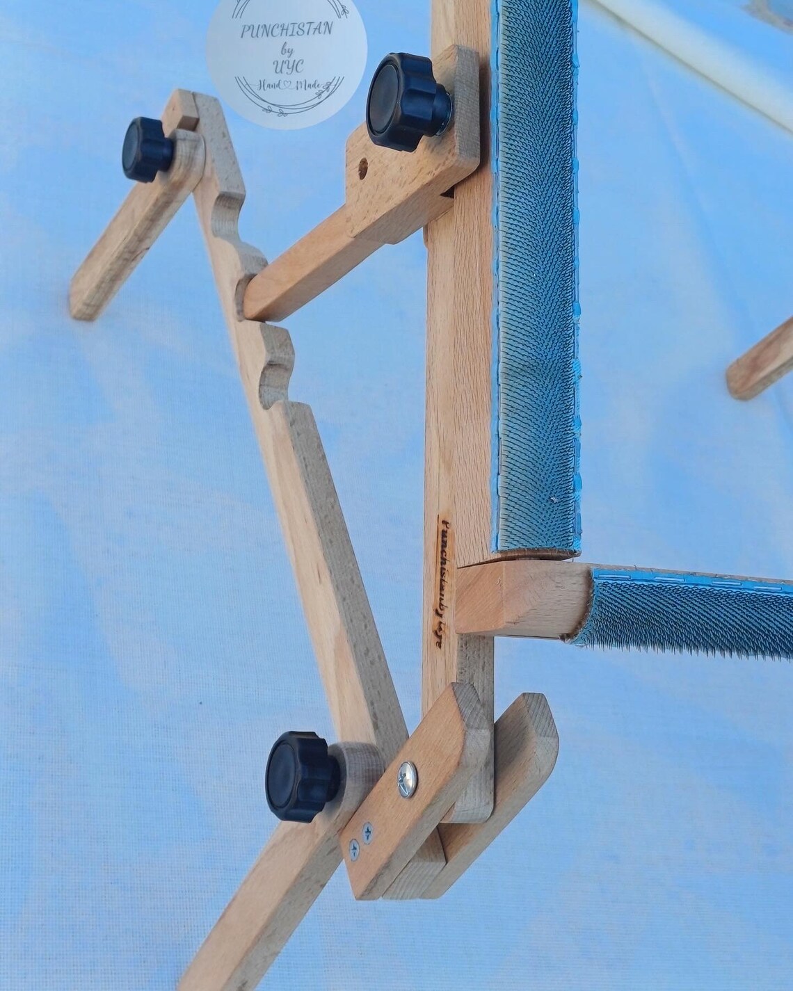 Punch Needle Wood Frame Stand/ Cross Stitch Table Stand, Needlework ...