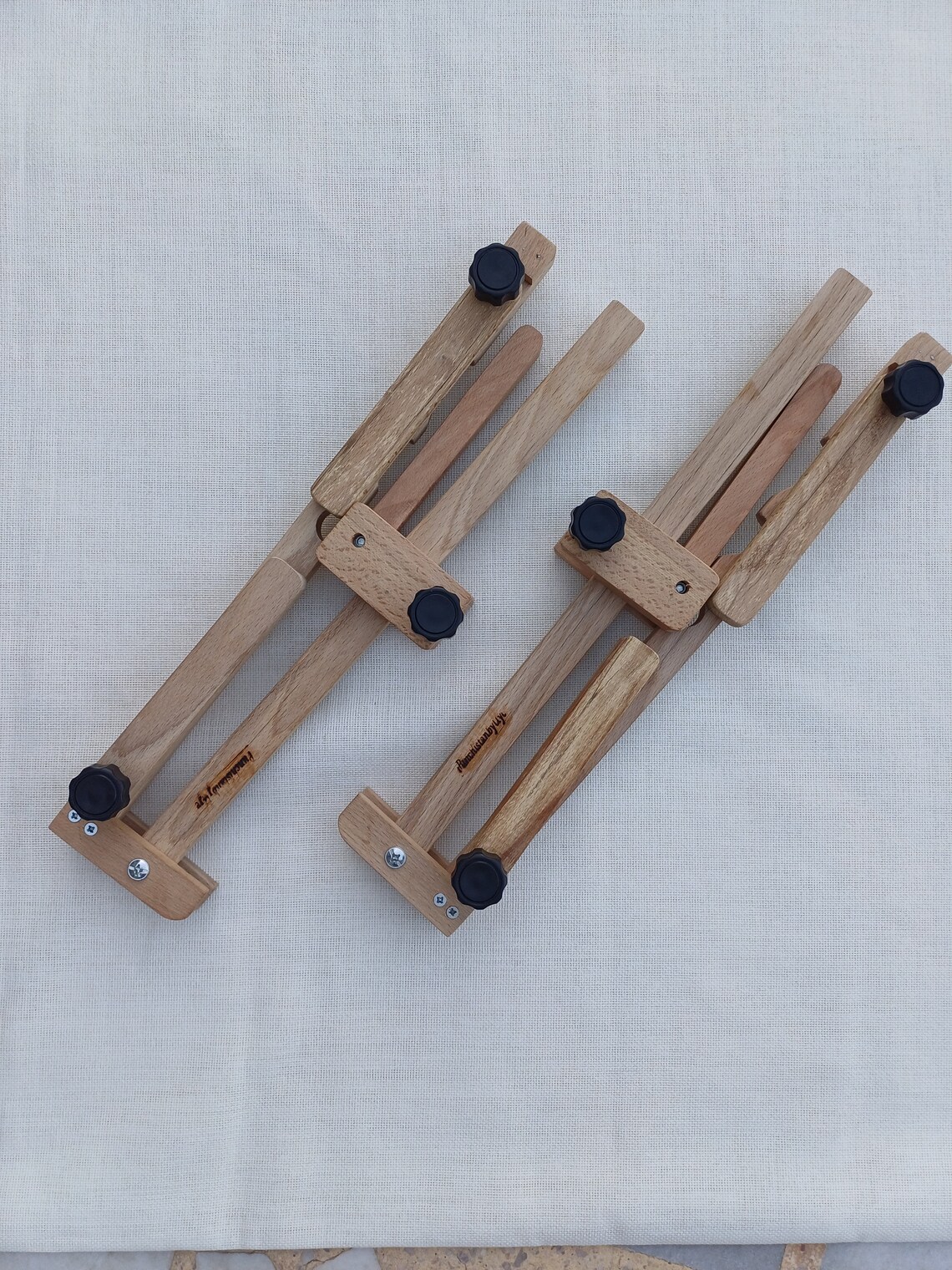 Punch Needle Wood Frame Stand/ Cross Stitch Table Stand, Needlework ...