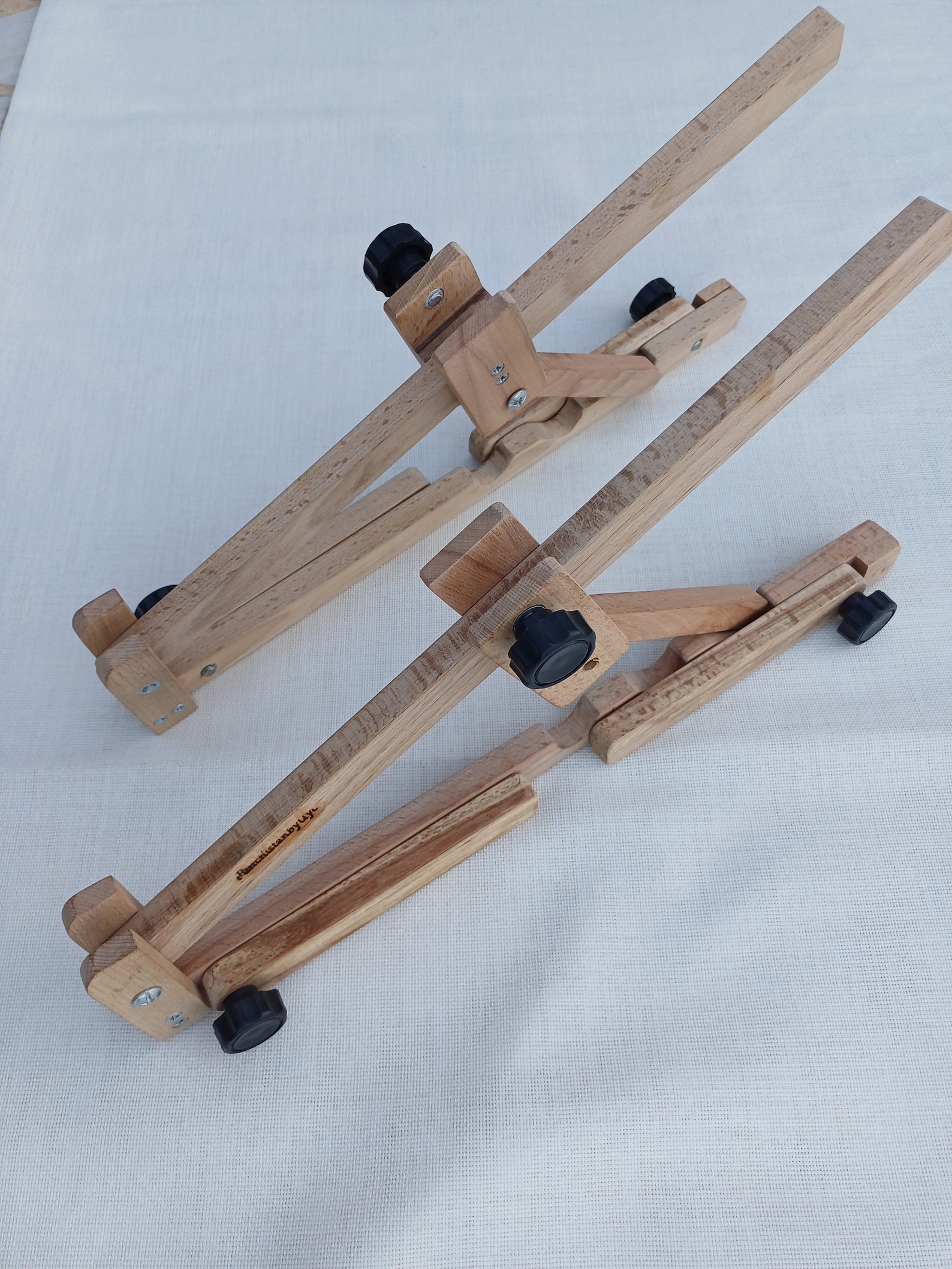 Punch Needle Wood Frame Stand/ Cross Stitch Table Stand, Needlework ...