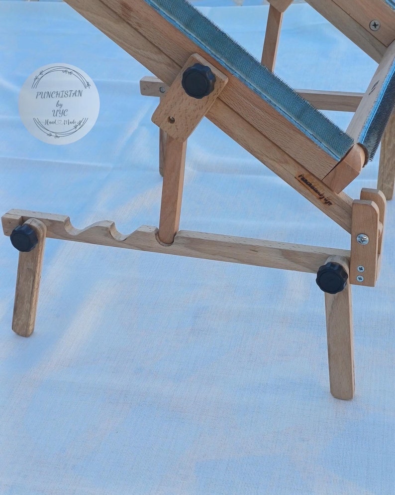 Punch Needle Wood Frame Stand/ Cross Stitch Table Stand, Needlework ...