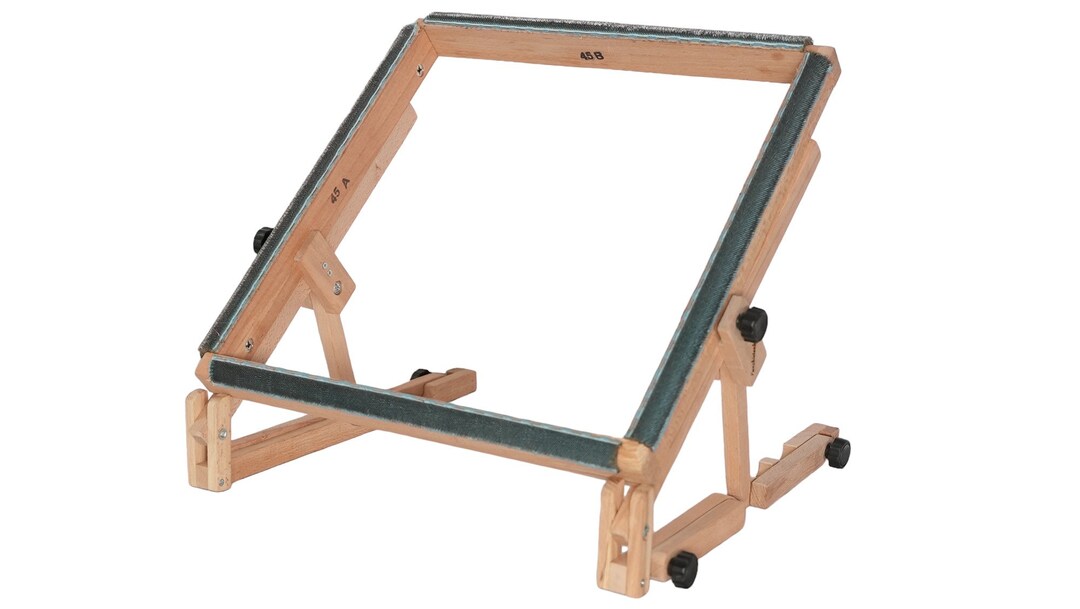 Punch Needle Wood Frame Stand/ Cross Stitch Table Stand, Needlework ...