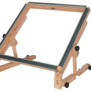 Punch Needle Wood Frame Stand/ Cross Stitch Table Stand, Needlework ...