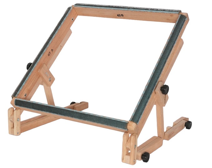 Punch Needle Wood Frame Stand/ Cross Stitch Table Stand, Needlework ...