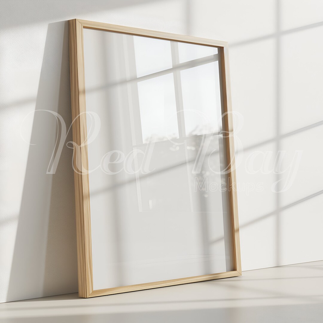 Din A Vertical Leaning Frame Mockup, Photoshop Editable Smart Object ...