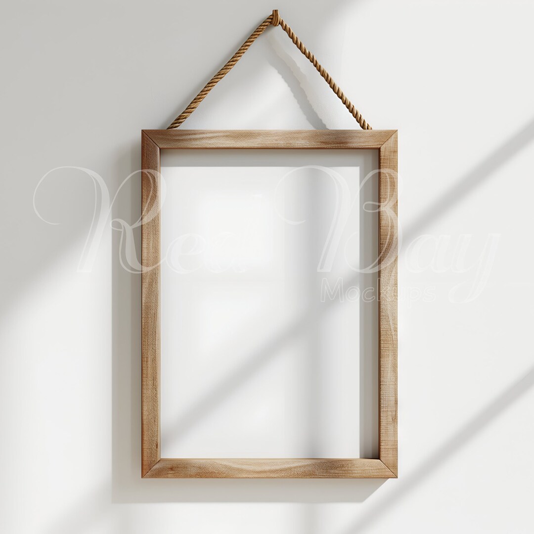 Frame Mockup, ISO A Ratio, Leaning Frame Mockup, Din A Frame Mockup ...