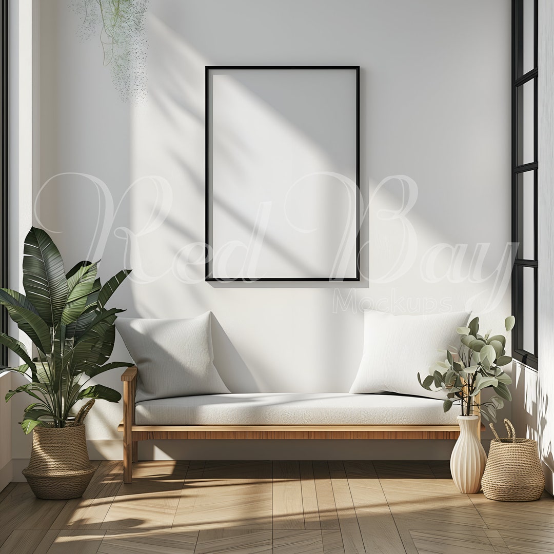 Frame Mockup, ISO A Ratio, Leaning Frame Mockup, Din A Frame Mockup ...