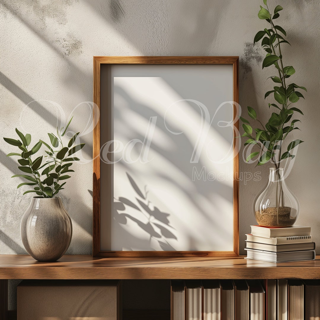 Frame Mockup, ISO A Ratio, Leaning Frame Mockup, Din A Frame Mockup ...