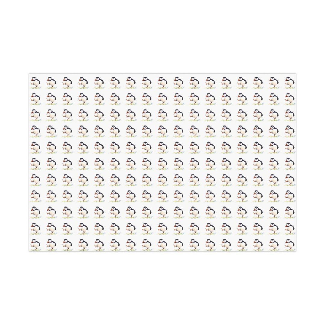 Puffin Dance Gift Wrapping Paper - Etsy