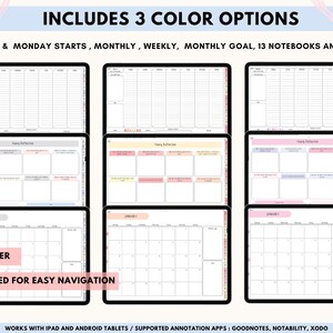 Ultimate Digital Planner and Calendar 2025 (landscape) for Ipad ...