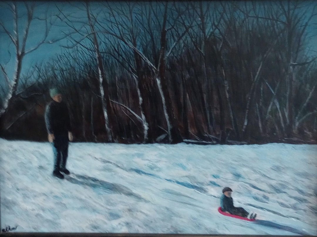 The Red Sled - Etsy