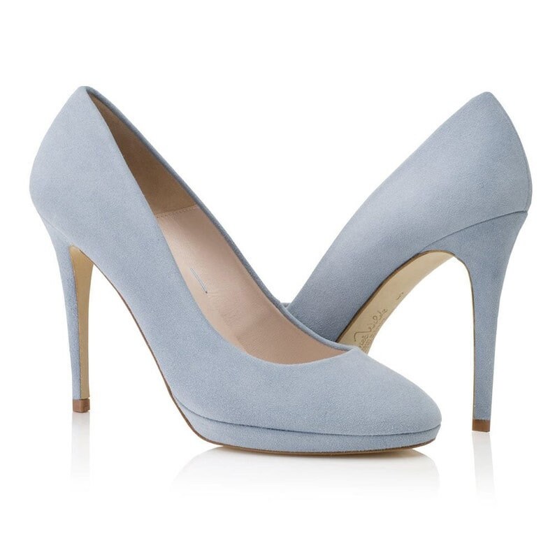 Blue Custom Made Heels, Pastel Blue Peep Toe Pumps, Something Blue ...
