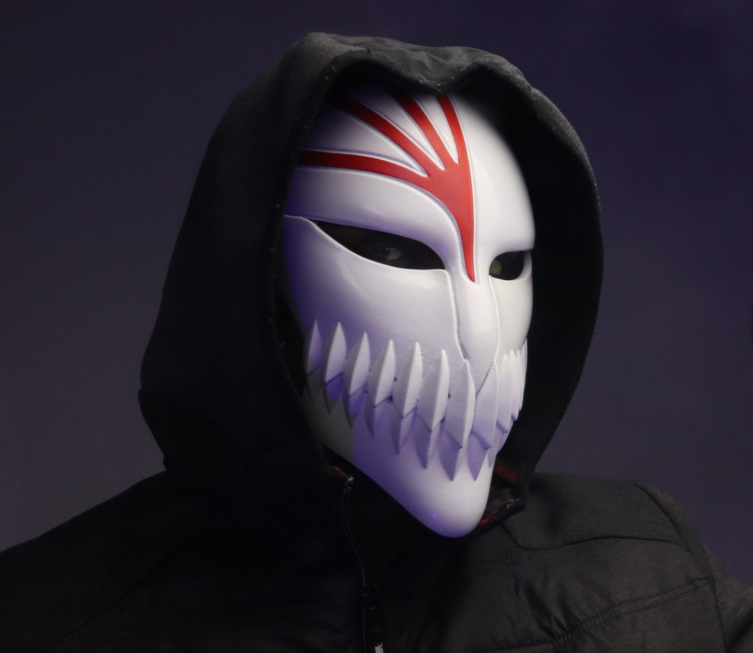 Kurosaki Ichigo Mask Full Face Shinigami Cosplay Mask Halloween - Etsy