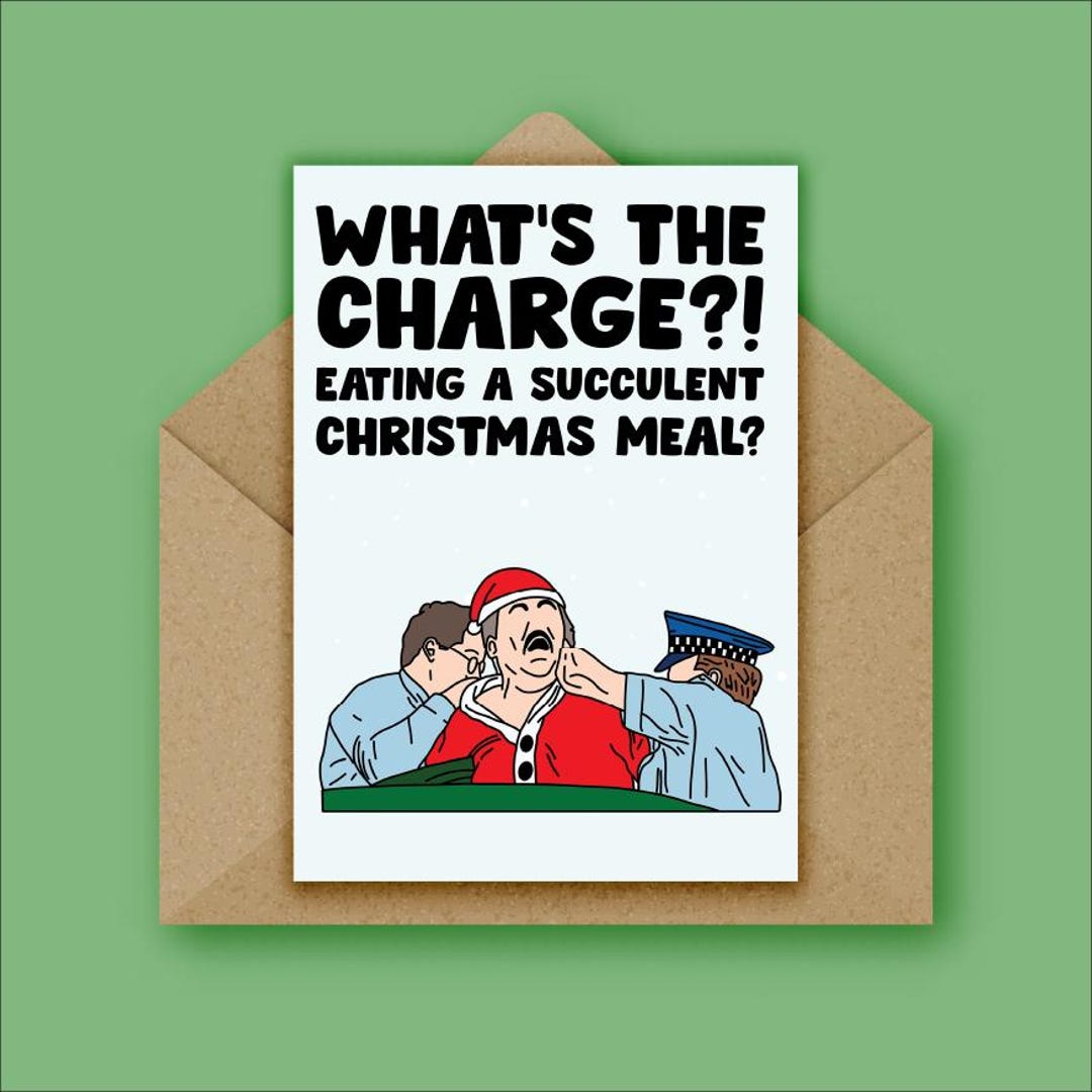 Succulent Christmas Meal Greeting Card – What's the Charge - Funny ...
