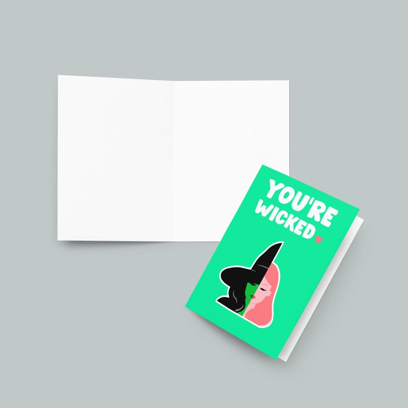 Wicked Valentines Card - You're Wicked - Etsy