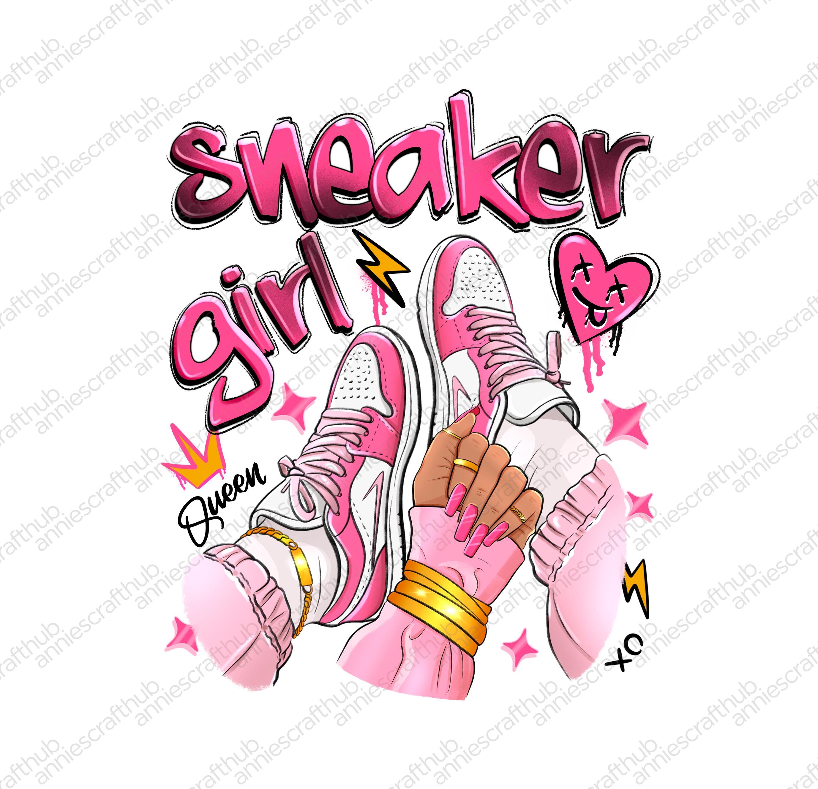 Pink Sneaker Girl Png, Sneaker Girl Png, Sneaker Life Png, Woman Hand ...