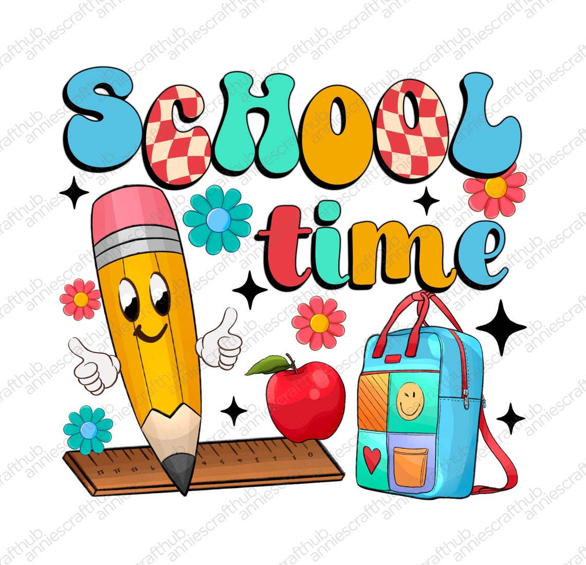School Time Png, School Time Svg, Back to School Png, Back to School ...