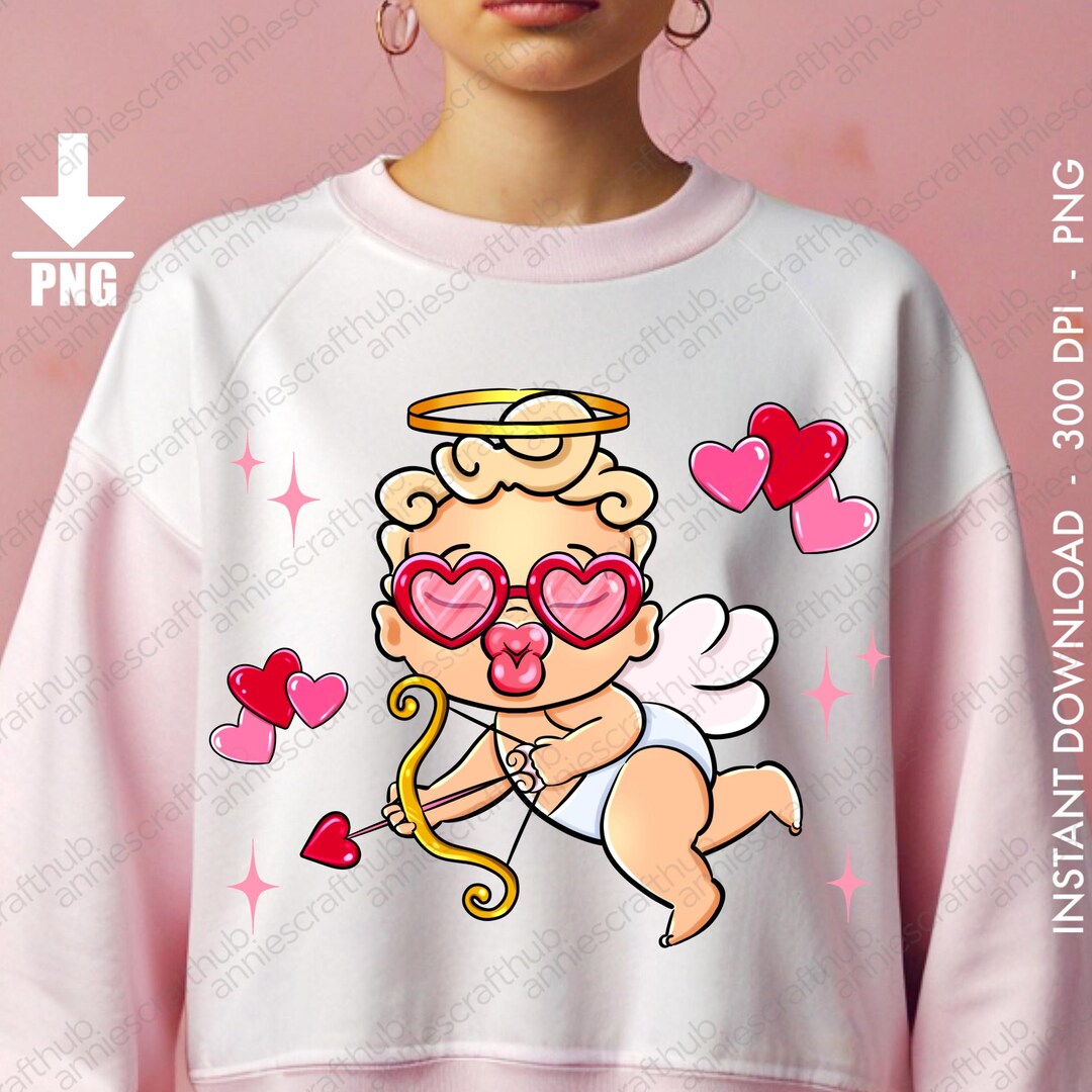 Valentine's Day Cupid Png, Valentine's Day Png, Valentines Tshirt Png ...