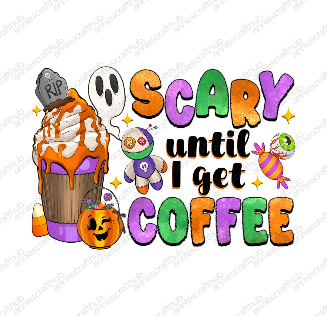 Scary Coffee Png, Scary Coffee Svg, Halloween Png, Halloween Svg ...