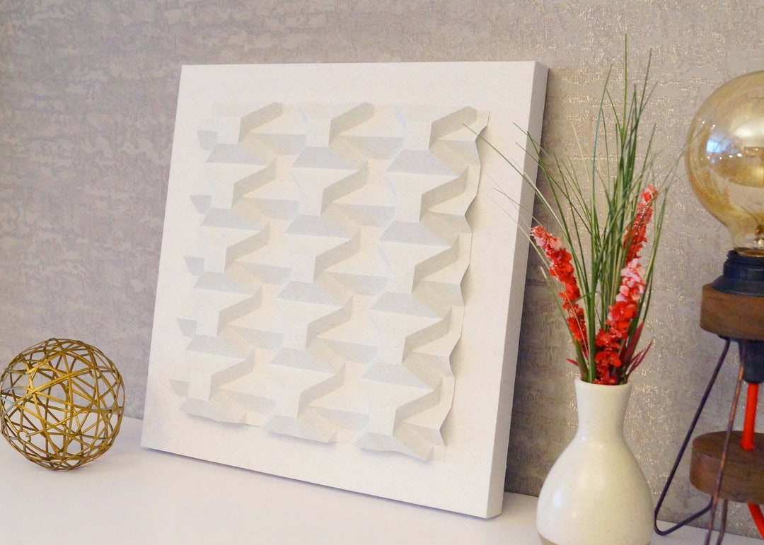 Origami Tessellation Pillars Frame Wall Art Multiple Color Available - Etsy