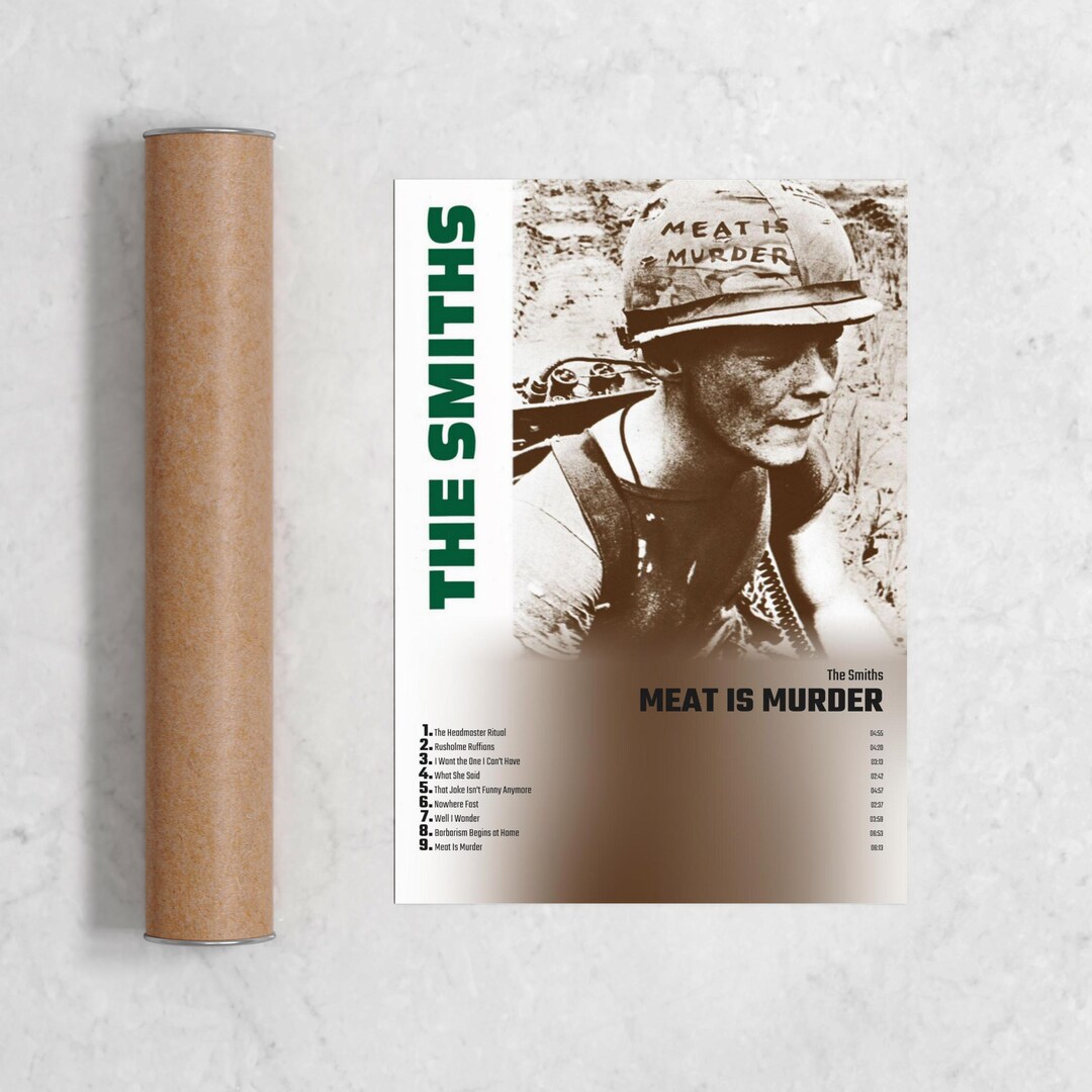 The Smiths Meat Is Murder Album Cover Poster Print Wall Art Etsy