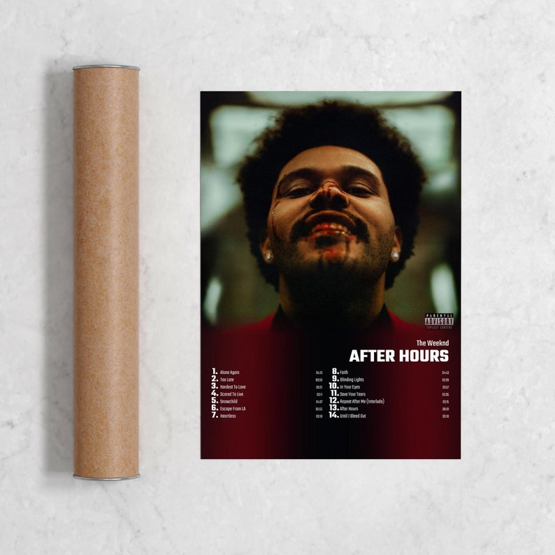 The Weeknd After Hours Album Cover Poster Print Wall Art - Etsy Australia