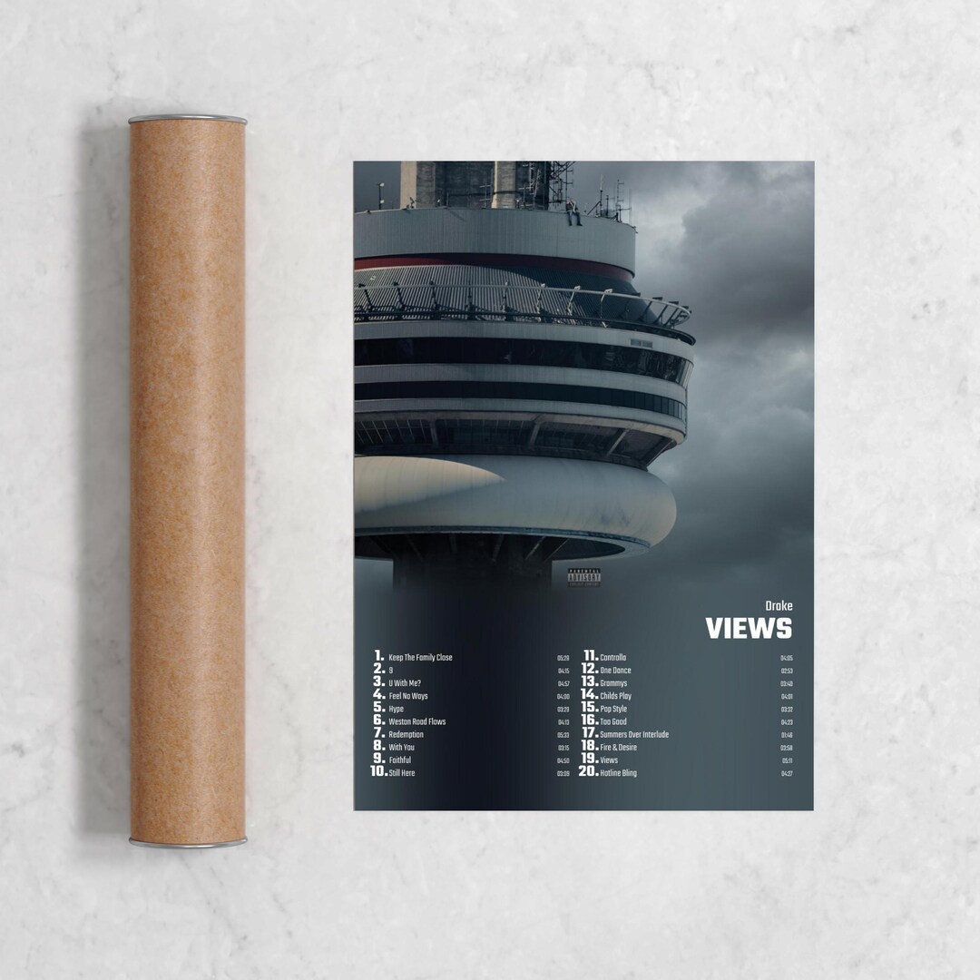 Drake Views Album Cover Poster Print Wall Art Drake Views - Etsy