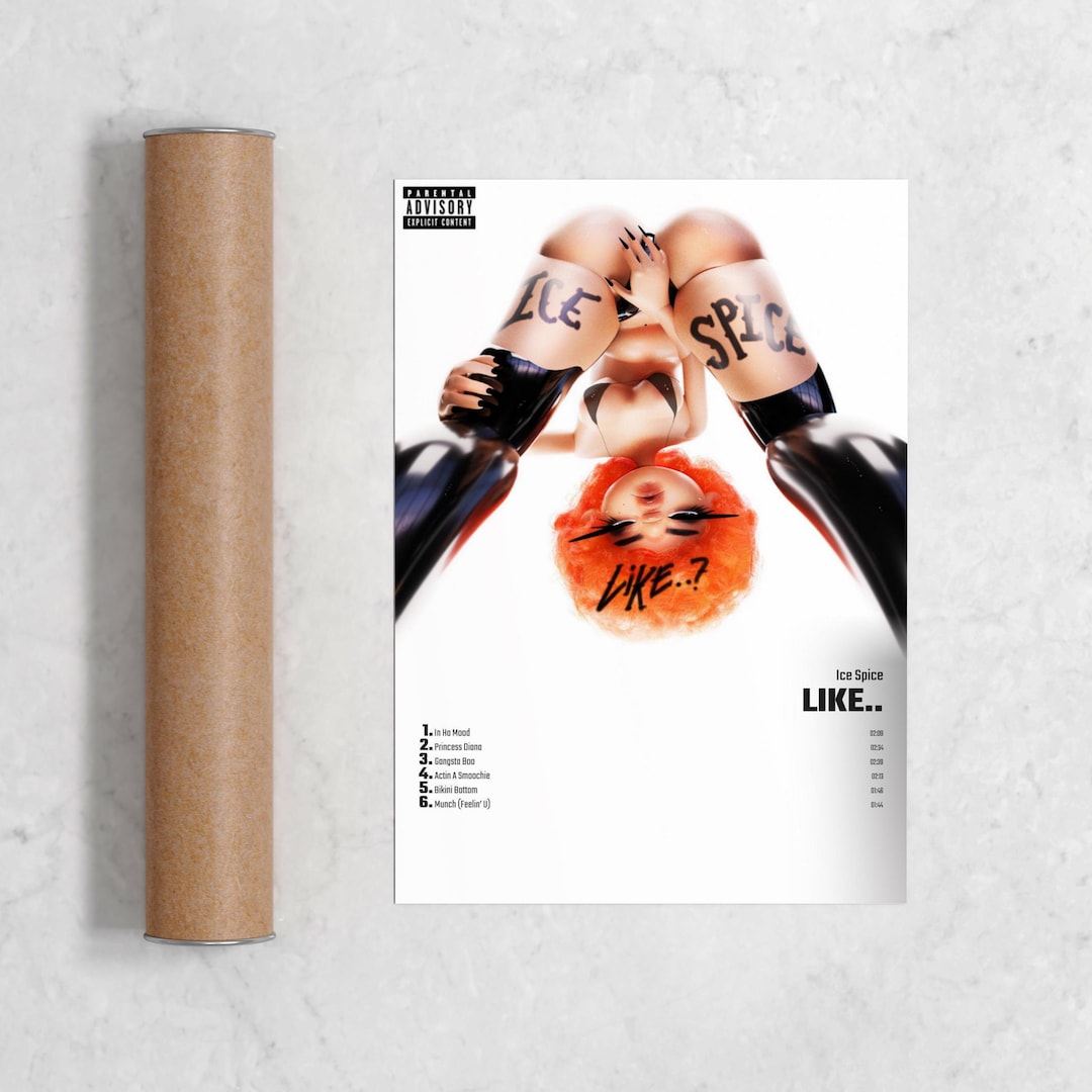 Ice Spice Like. Album Cover Poster Print Wall Art Ice - Etsy Australia