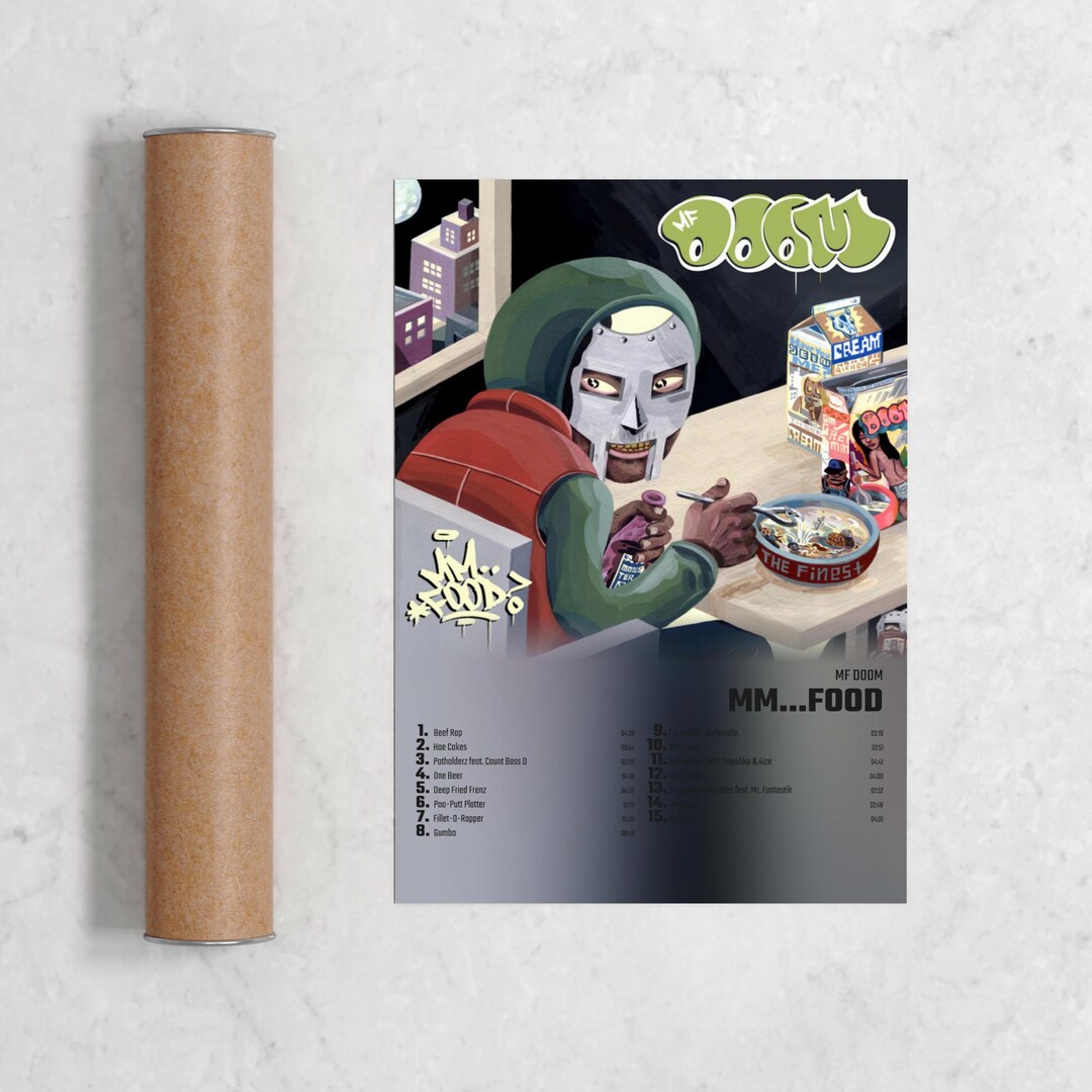 Mf Doom Mm..food Album Cover Poster Print Wall Art MF - Etsy