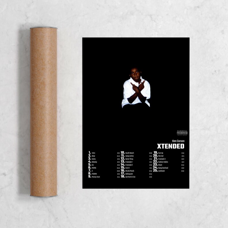Ken Carson Xtended Album Cover Poster Print Wall Art Ken - Etsy