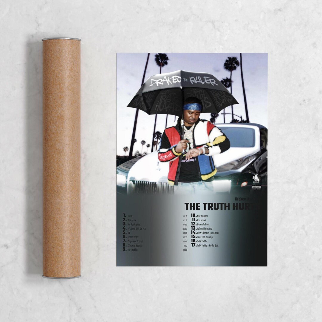 Drakeo the Ruler the Truth Hurts Album Cover Poster Print - Etsy