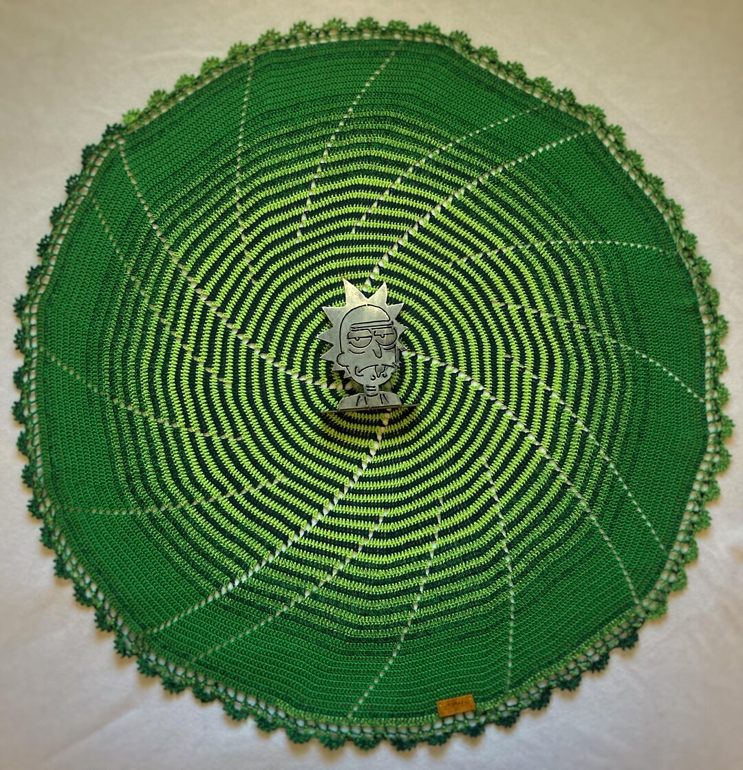 Rick and Morty Portal Crochet Throw Blanket Pattern - Etsy