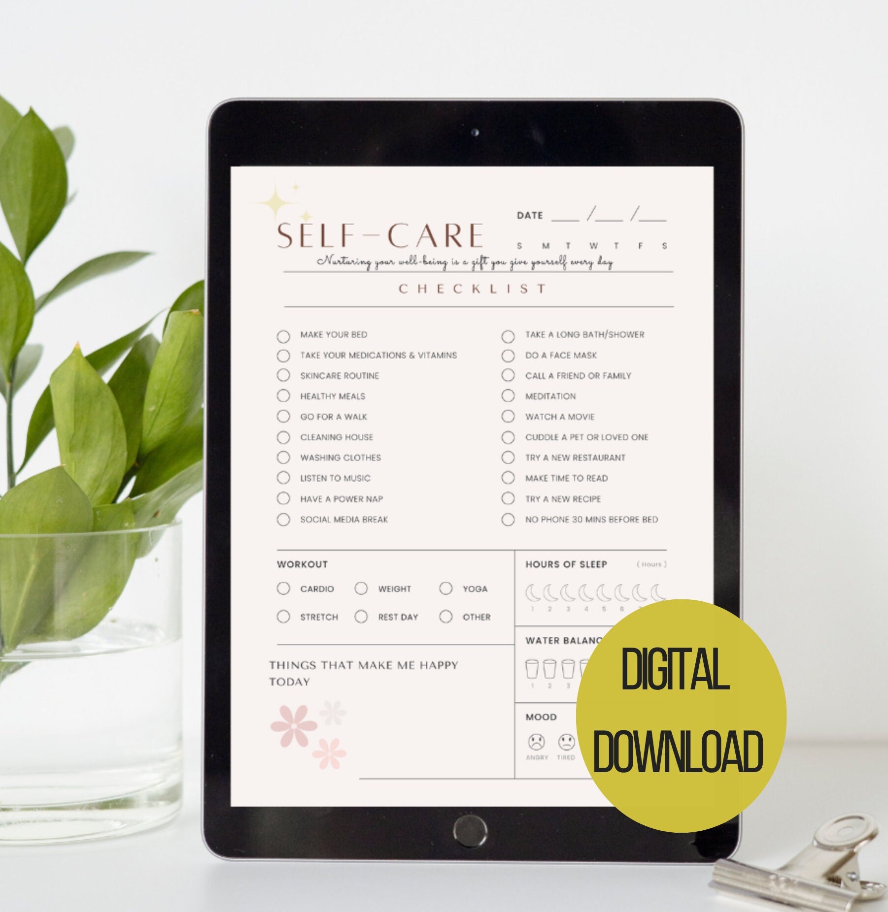 Worksheets Personal Growth Planner Self Reflection Journal Self Care ...