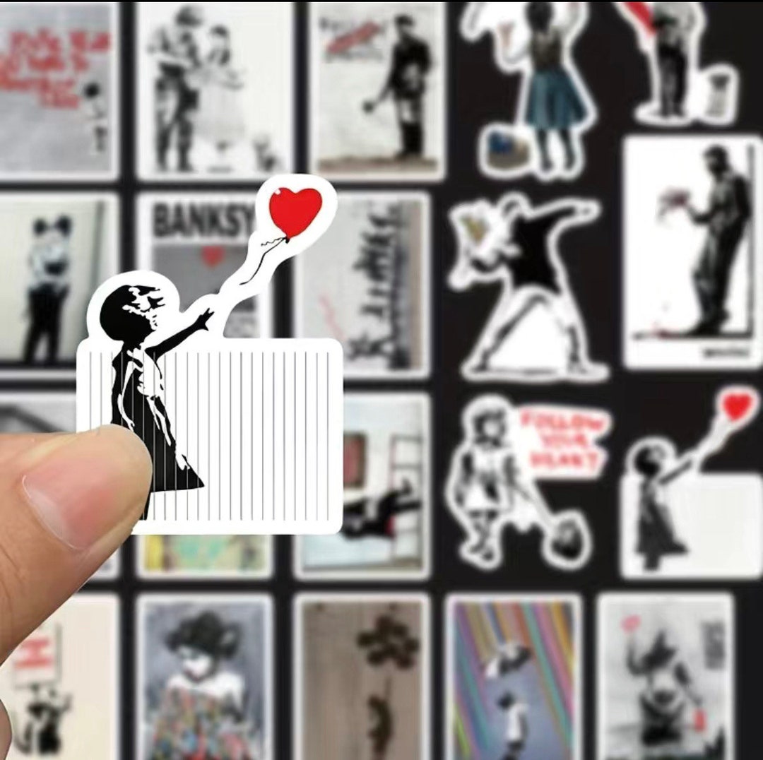 10 Random Banksy Stickers Graffiti Painting Street Art - Etsy