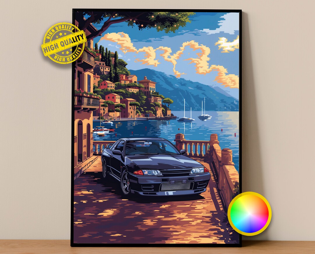 Nissan Poster Skyline GT-R R32 Poster 9200.4 JDM Wall Decor JDM Art ...