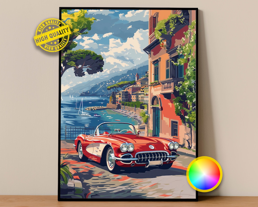 Chevrolet Poster Corvette C1 Poster 9320.0 Chevrolet Wall Decor ...
