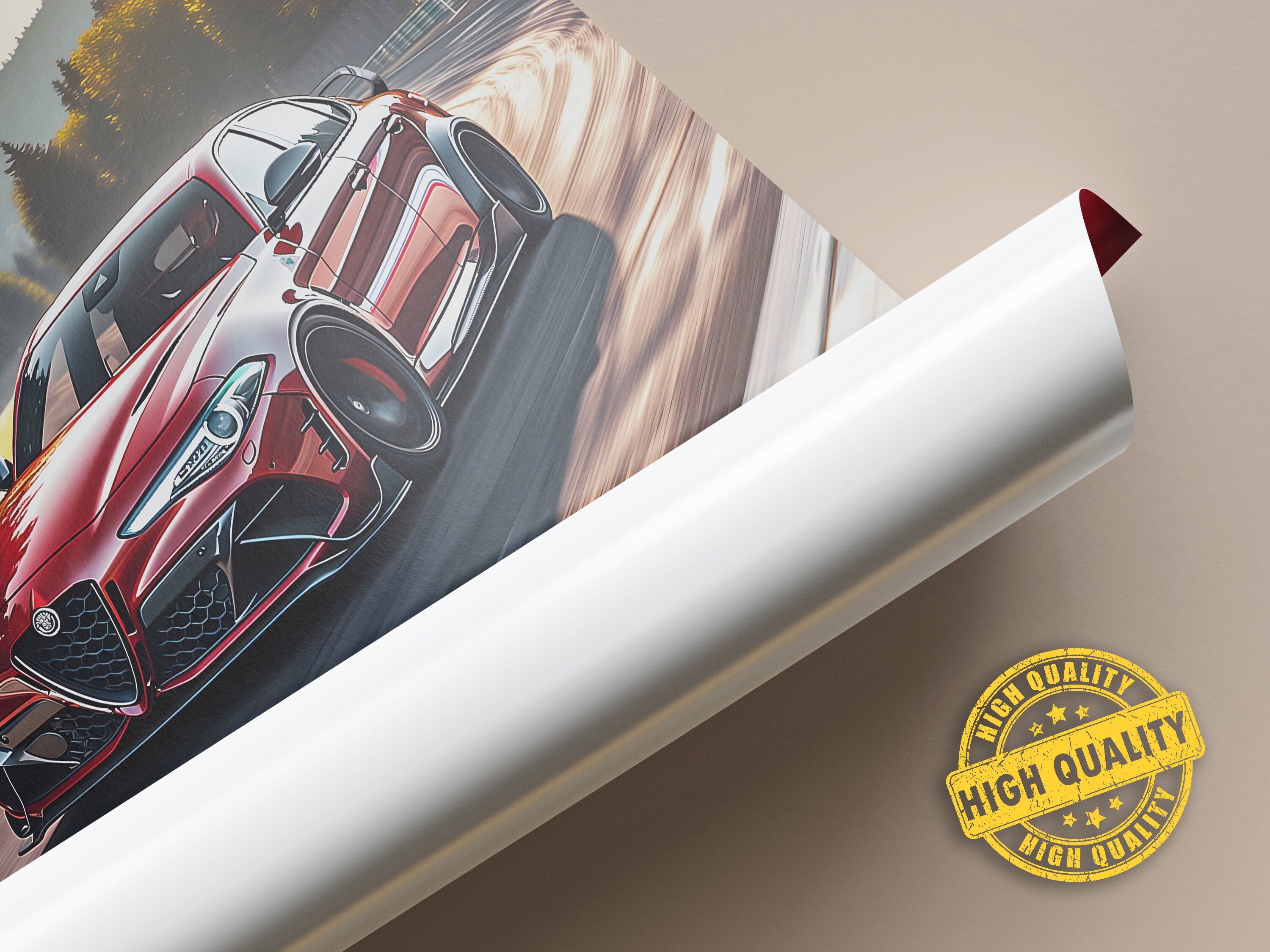 Alfa Romeo Poster Giulia Gtam Poster 2110.1 Alfa Romeo Wall Decor Alfa Romeo Illustration Car ...