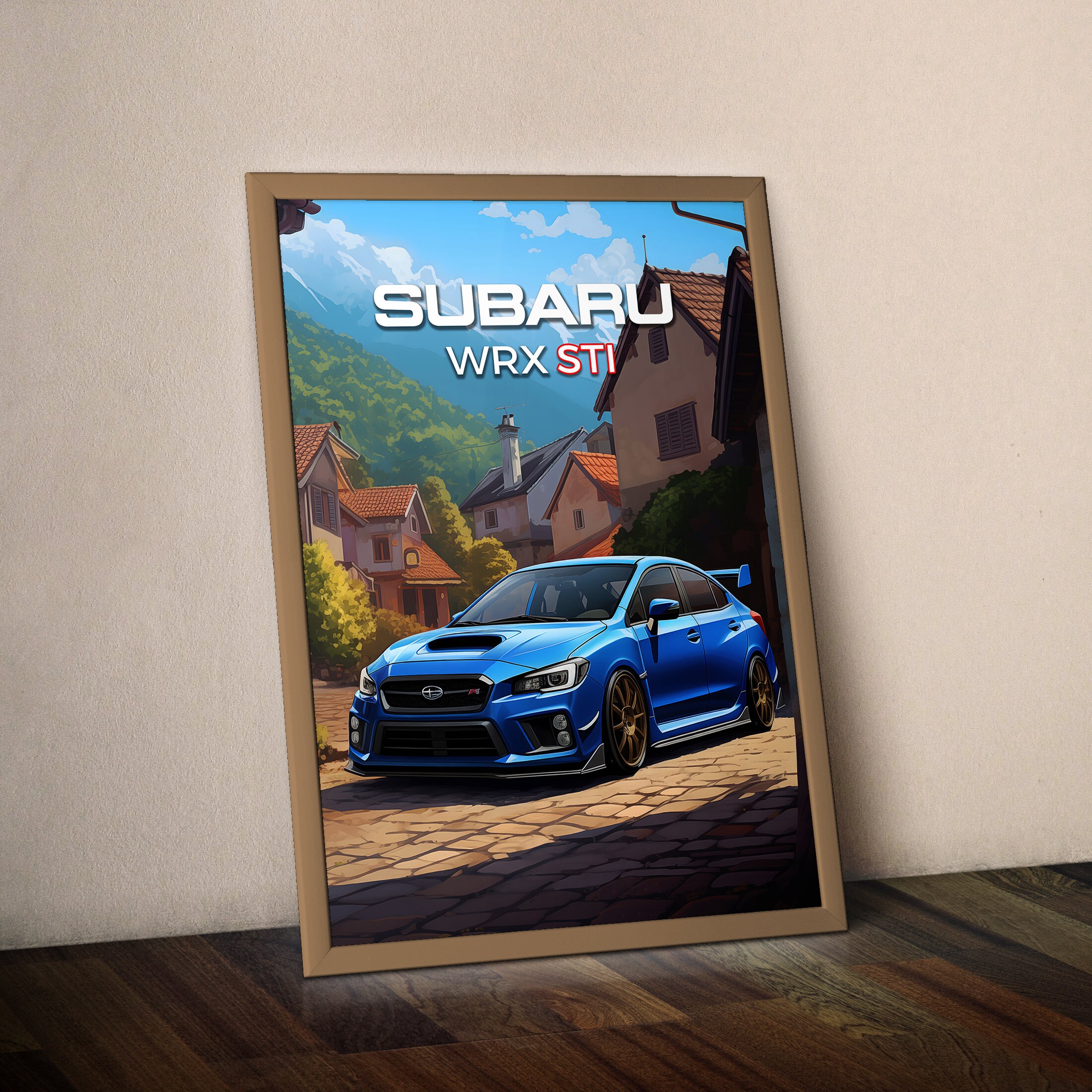 Subaru Poster WRX STI Poster 1230.0 JDM Wall Decor Jdm Art Subaru ...