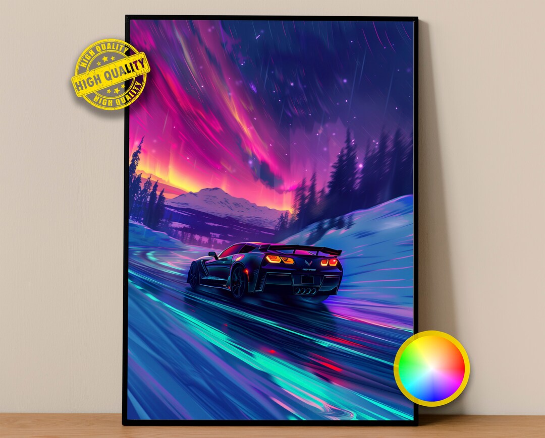 Chevrolet Poster Corvette ZR1 C7 Poster 8320.0 Chevrolet Wall Decor ...