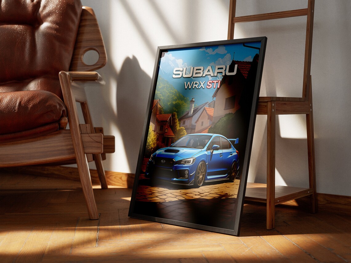 Subaru Poster WRX STI Poster 1230.0 JDM Wall Decor Jdm Art Subaru ...