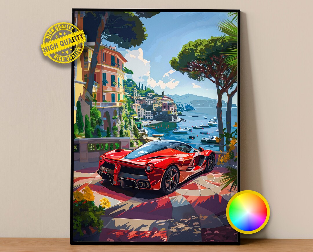 Ferrari Poster Laferrari Poster 9100.1 Ferrari Wall Decor Ferrari Art ...