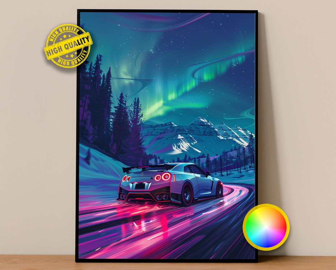 Nissan Poster GT-R R35 Poster 8200.1 JDM Wall Decor JDM Art Nissan ...