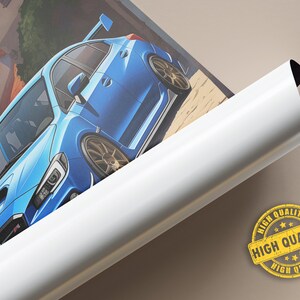 Subaru Poster WRX STI Poster 1230.0 JDM Wall Decor Jdm Art Subaru ...
