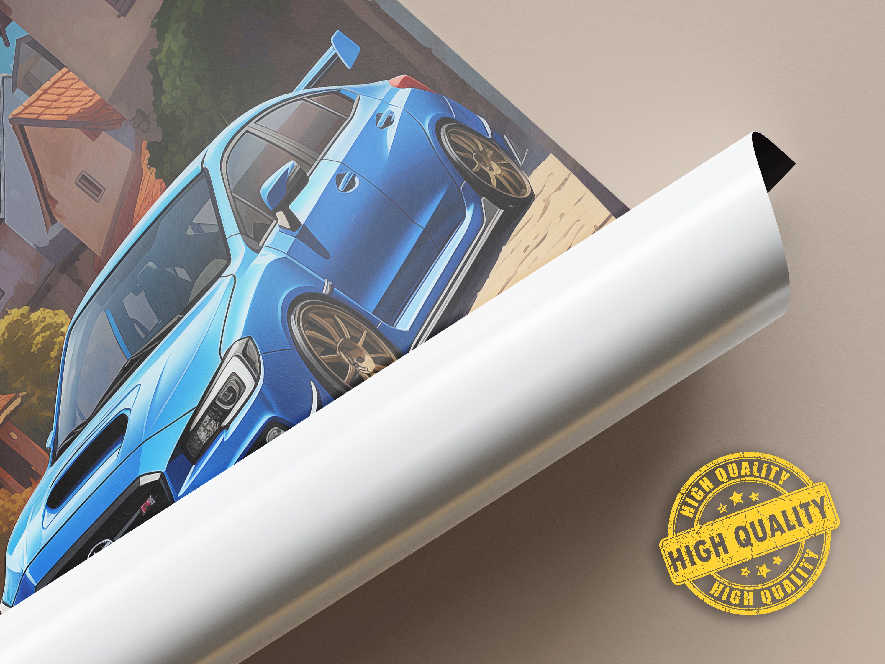 Subaru Poster WRX STI Poster 1230.0 JDM Wall Decor Jdm Art Subaru ...