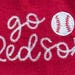 Go Red Sox - Embroidered Crewneck Sweatshirt or Hoodie With Baseball - Etsy