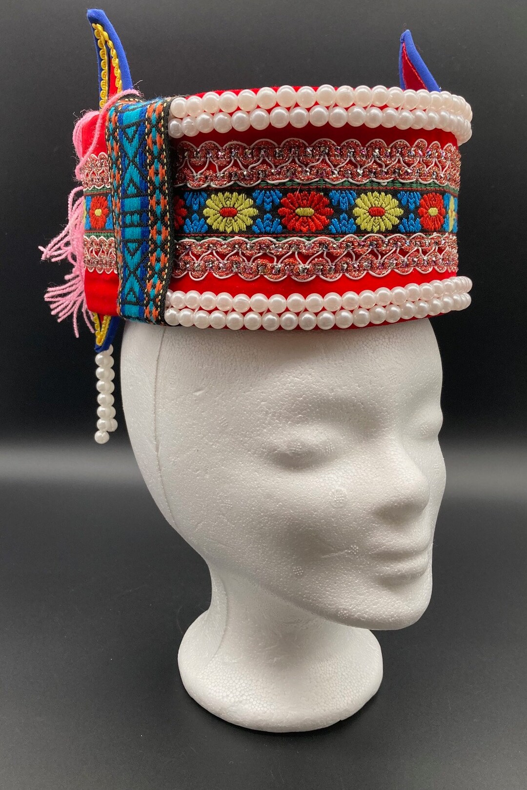 Antique: Ethnic Headgear of the Bai Yunnan Dance, China - Etsy