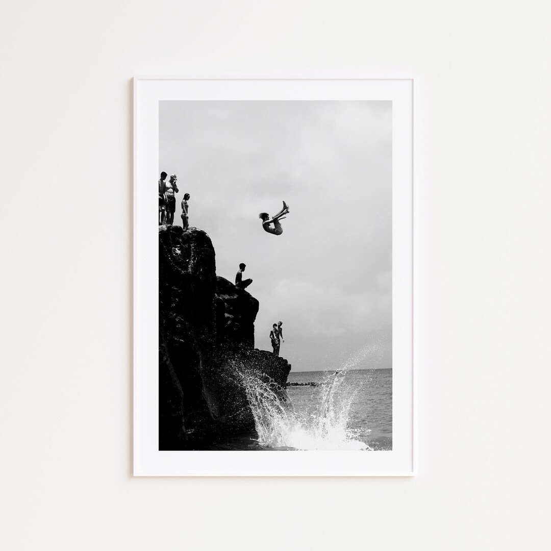 Divers, Black and White Photography Prints, Ocean Print, Fine Art ...