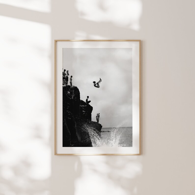 Divers, Black and White Photography Prints, Ocean Print, Fine Art ...